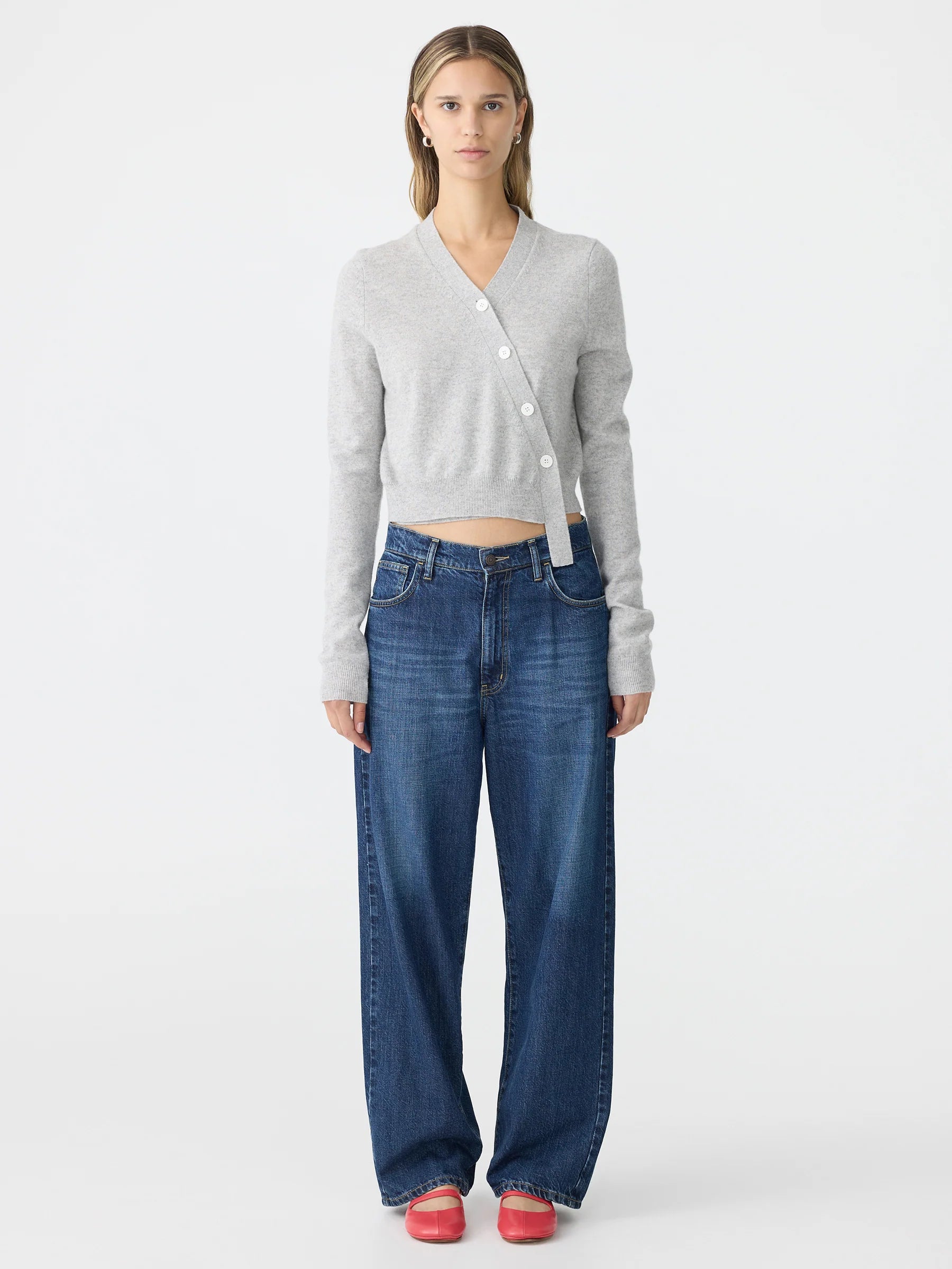 crossover cashmere cardigan II – Bleu design store